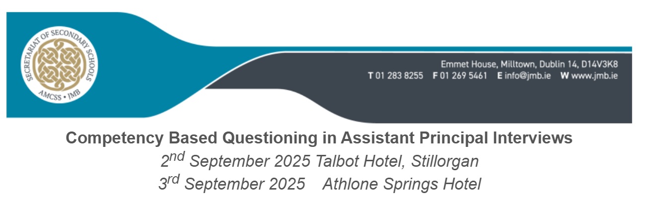 Competency Based Questioning in Assistant Principal Interviews - Joint Managerial Body