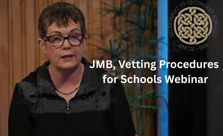 Vetting Procedures for Schools Webinar - Joint Managerial Body